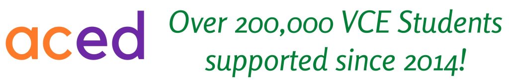 ACED – Quality VCE Exam Revision Lectures and Assessment Resources