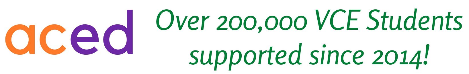 ACED – Quality VCE Exam Revision Lectures and Assessment Resources